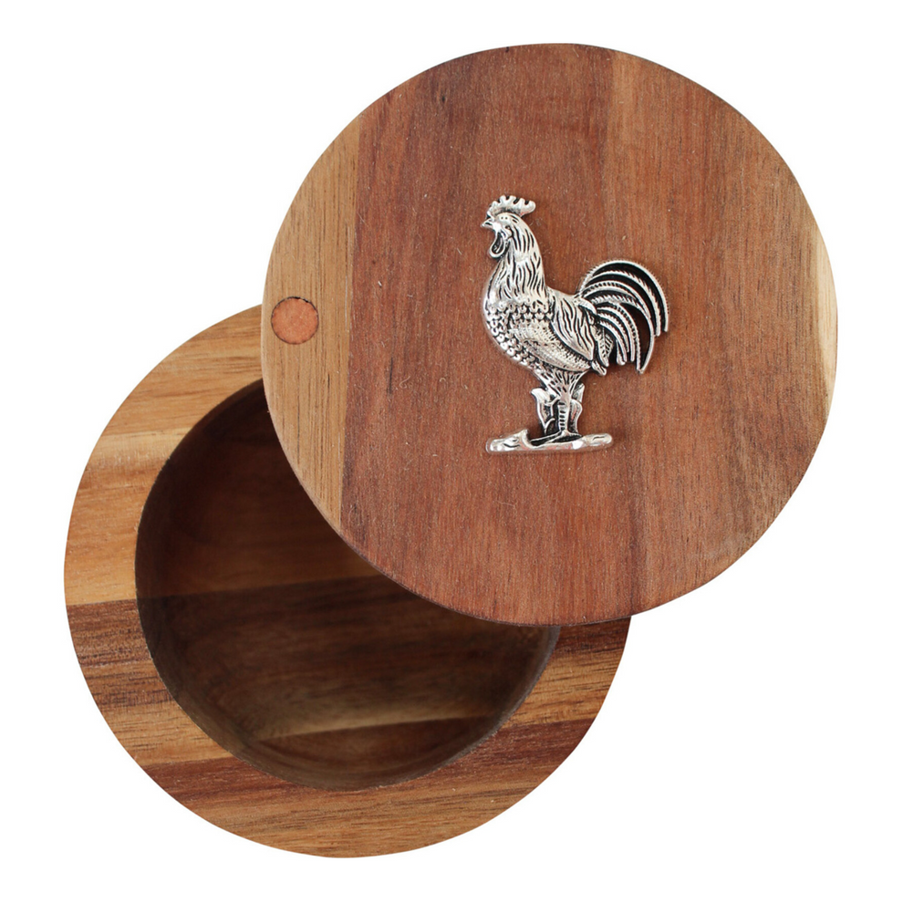 Salt Box Rooster – Isaac & Mai