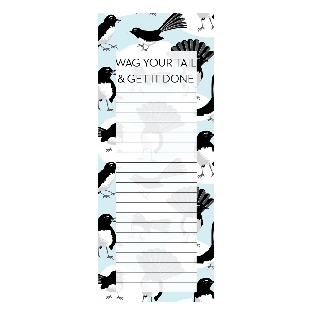 Willie Wagtail Jotter ~ Wag Your Tail & Get It Done – Isaac & Mai